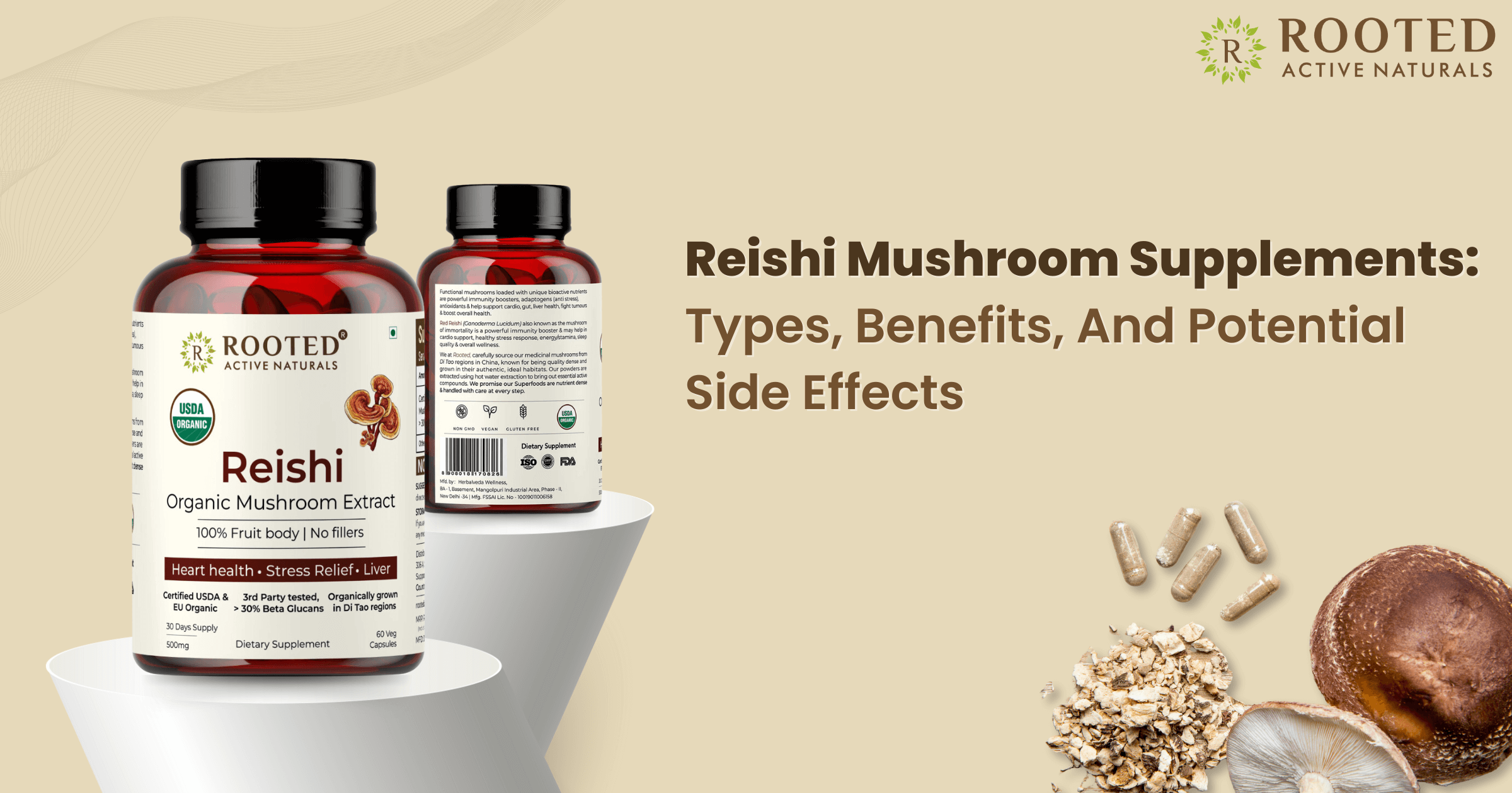 Reishi Mushroom:Types, Benefits and Potential Side Effects – Rooted ...