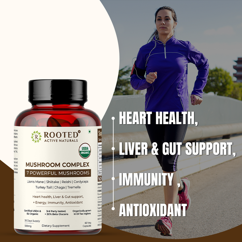 7 Mushrooms Complex Capsules – Rooted Active Naturals