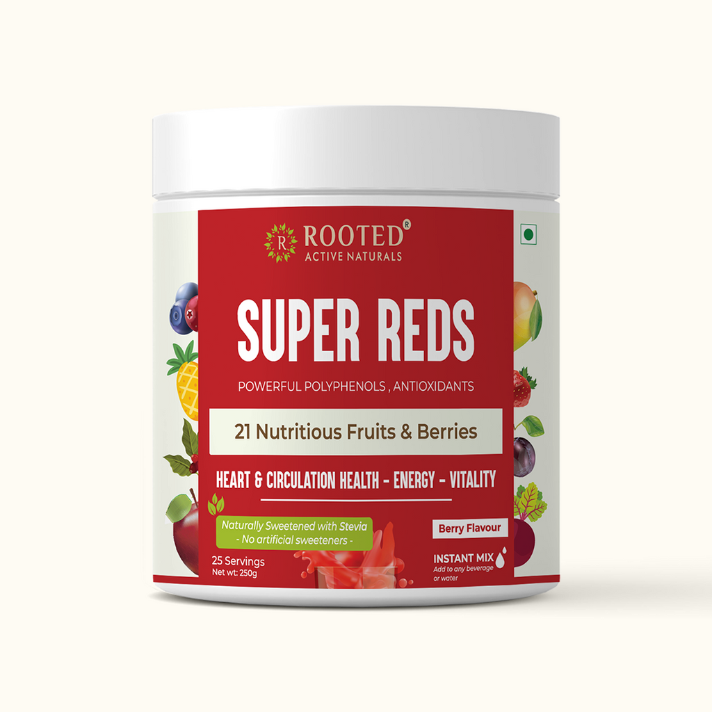 Super Red Health Drink Mix Powder Supplement Online | Rooted Actives ...