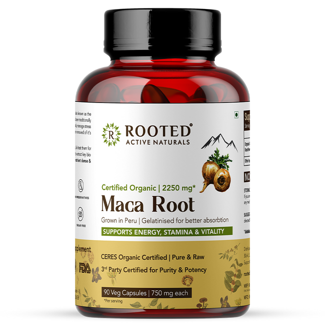 Maca Root Powder: Buy Organic Supplements Online in India – Rooted ...
