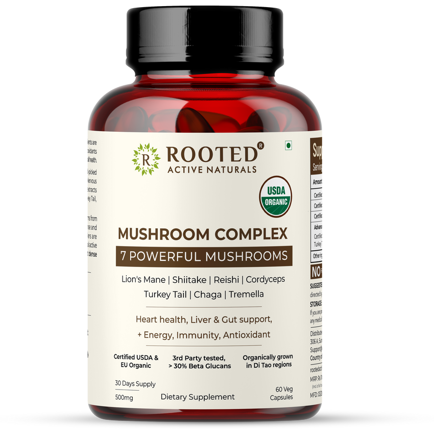 7 Mushrooms Complex Capsules – Rooted Active Naturals
