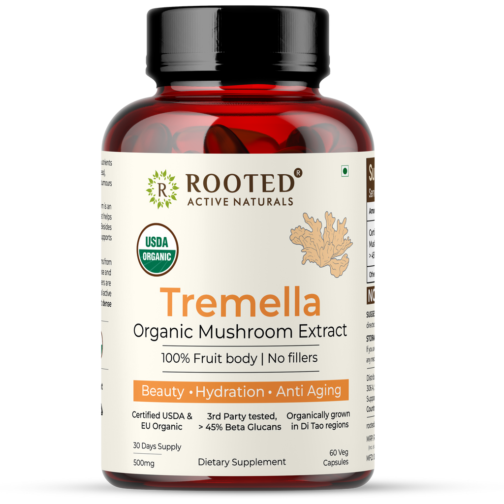 Tremella Mushroom Extract Capsules For Anti Aging Online | Rooted ...