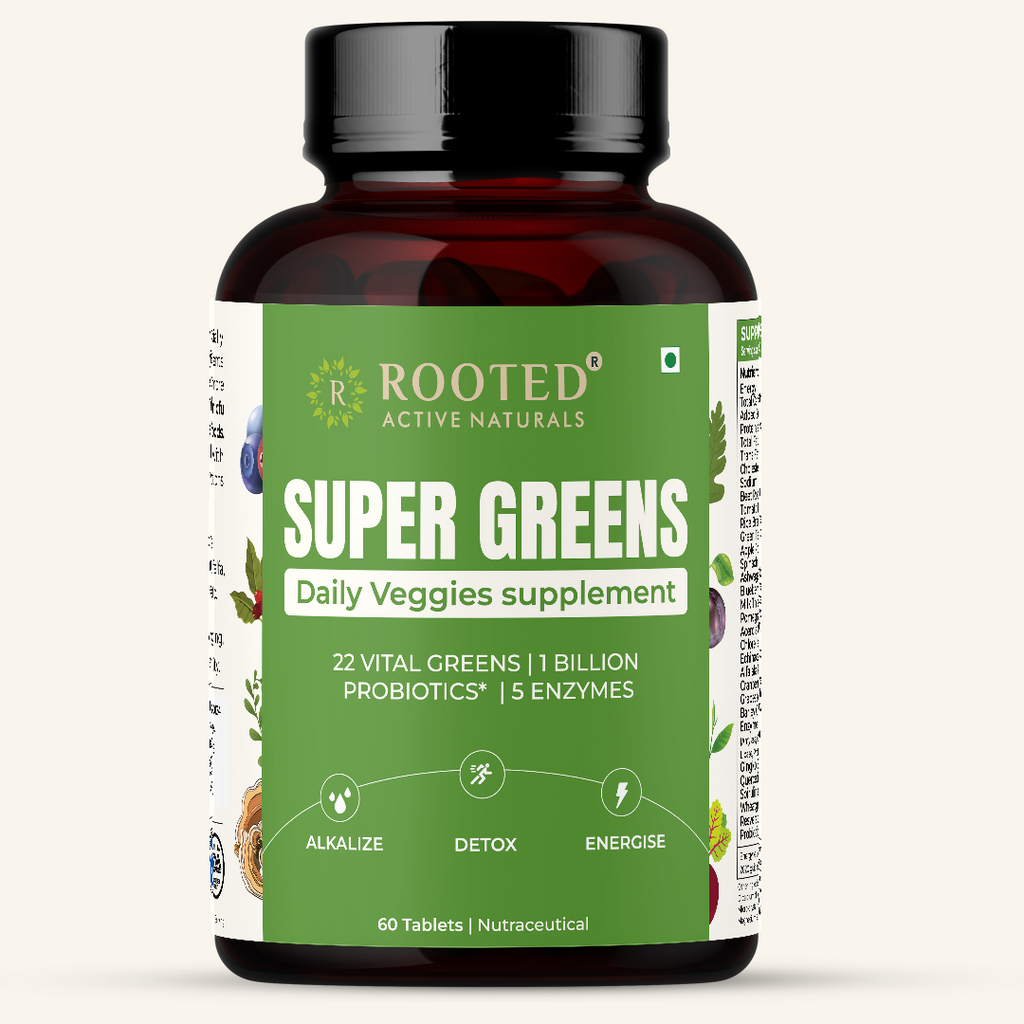 Super Greens Mushrooms Capsule - Organic Herbs Blend | Rooted Actives ...